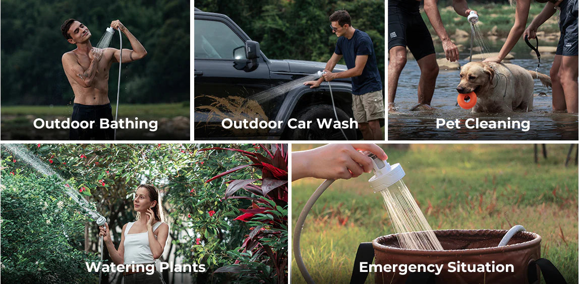 Flextail MAX SHOWER - Ultralight Rechargeable Instant Outdoor Shower ...