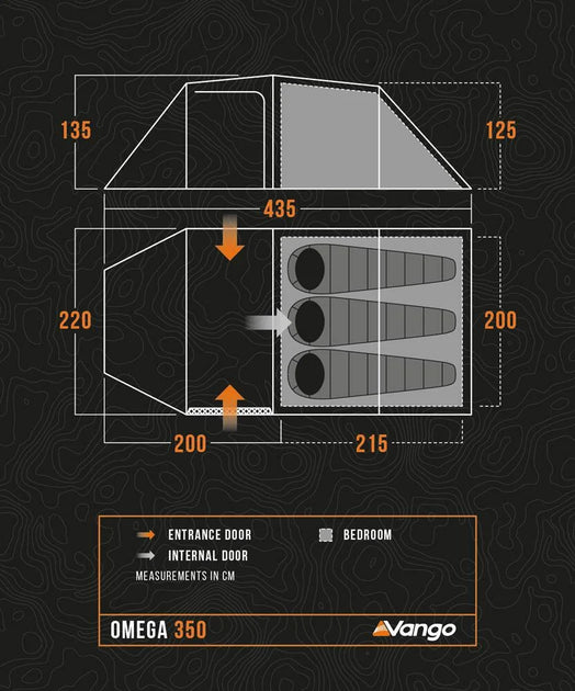 Vango Omega 350 3 Person Tunnel Tent (2025) - Forest Green – Fresh Air ...